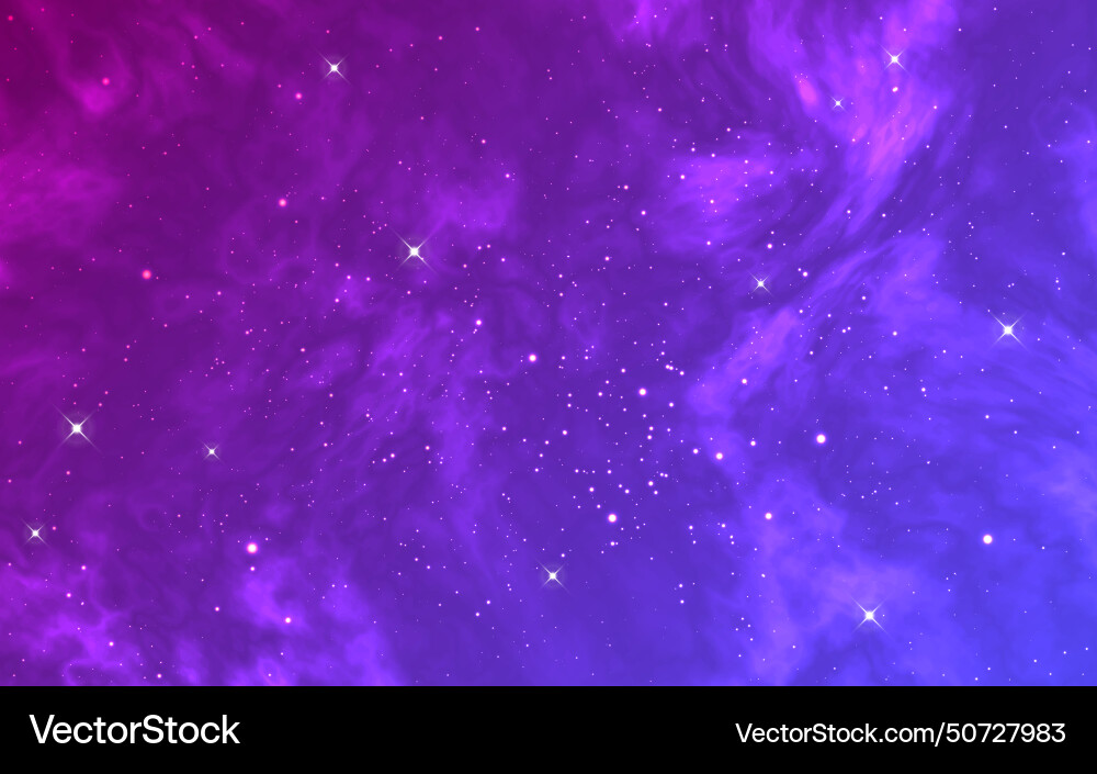Galaxy background color starry universe cosmos Vector Image