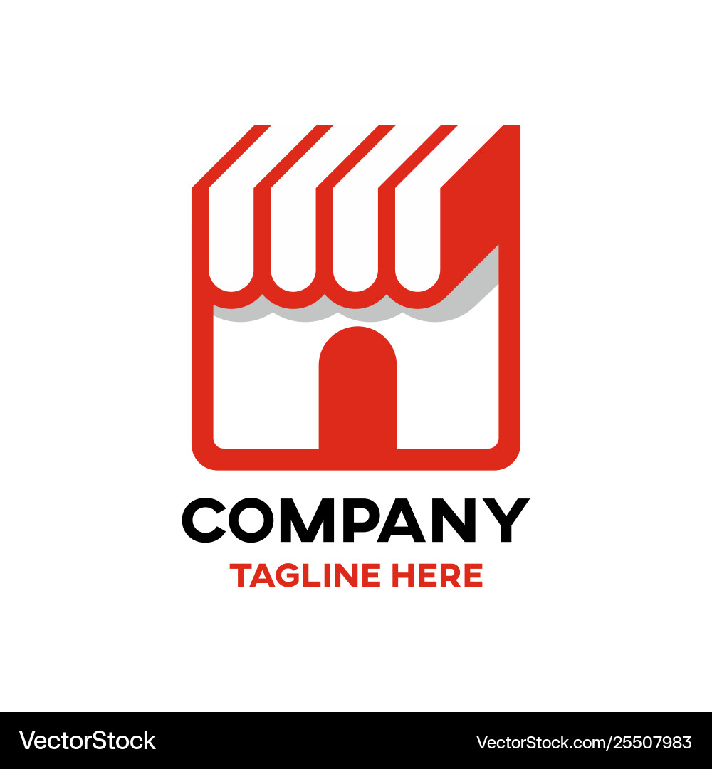 Modern book store logo Royalty Free Vector Image