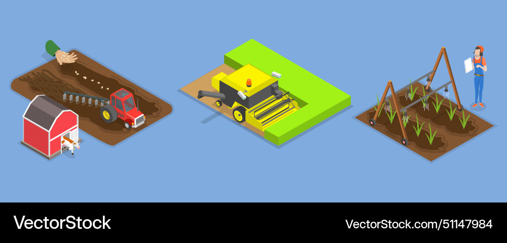 3d isometric flat Royalty Free Vector Image - VectorStock