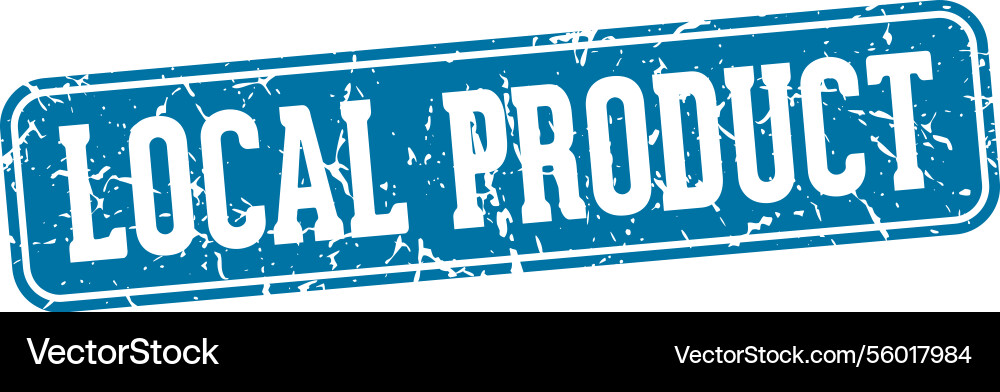 Local product rectangular sign local product stamp