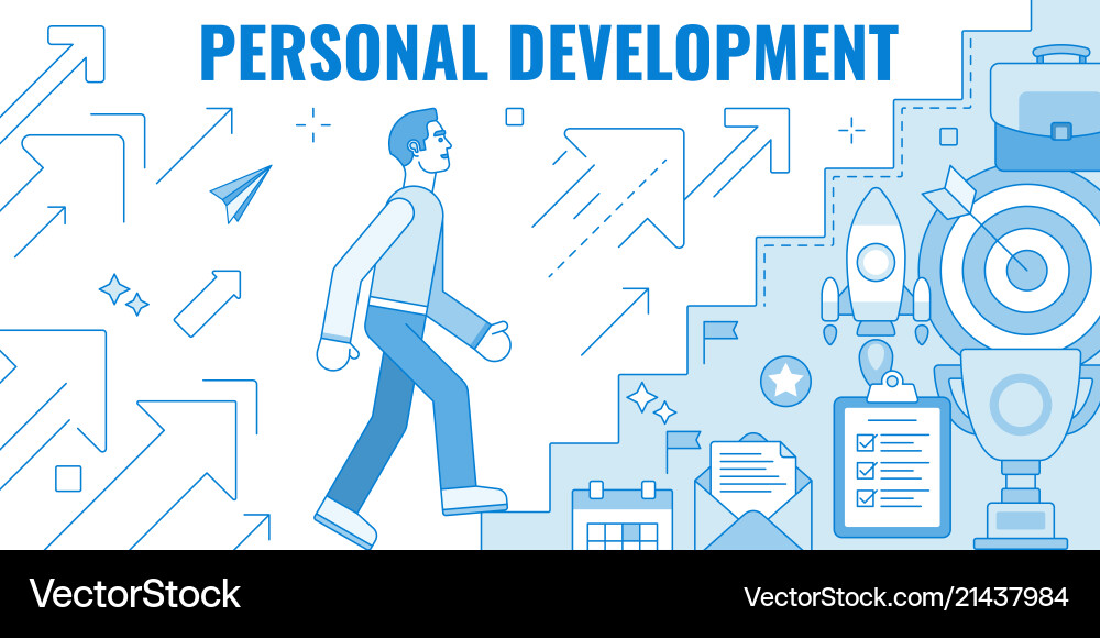 Personal development Royalty Free Vector Image
