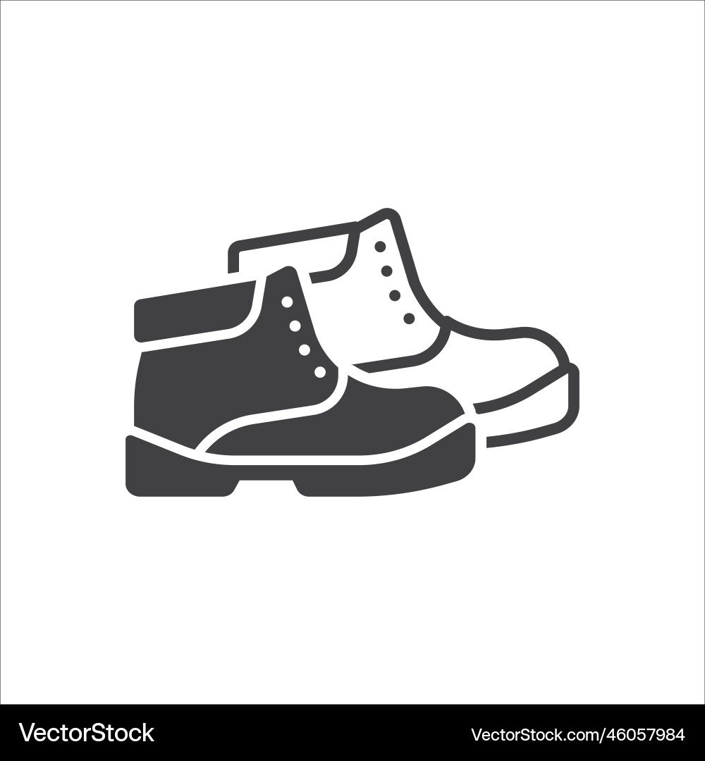 Safety Boot Icon - Protective Footwear Royalty Free Vector