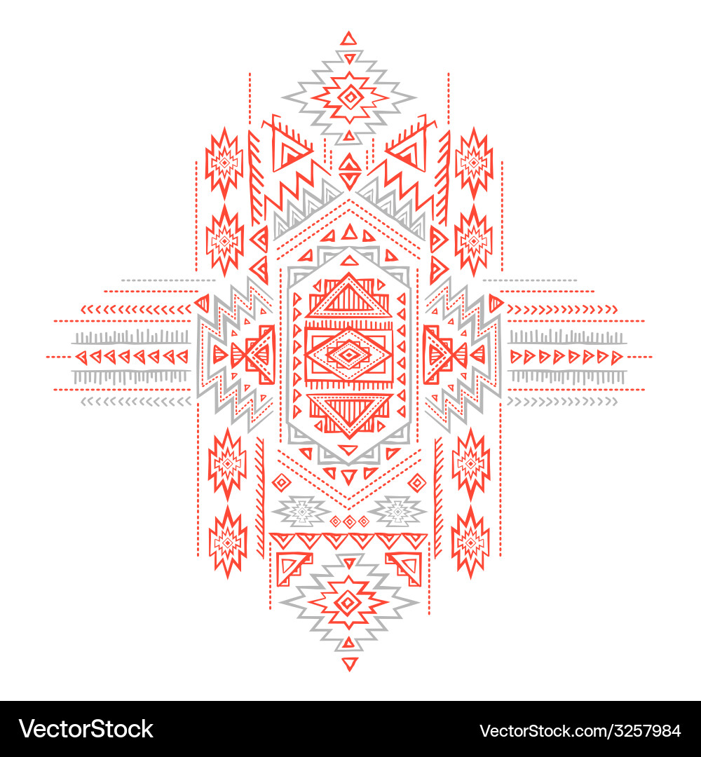 Tribal vintage ethnic background Royalty Free Vector Image