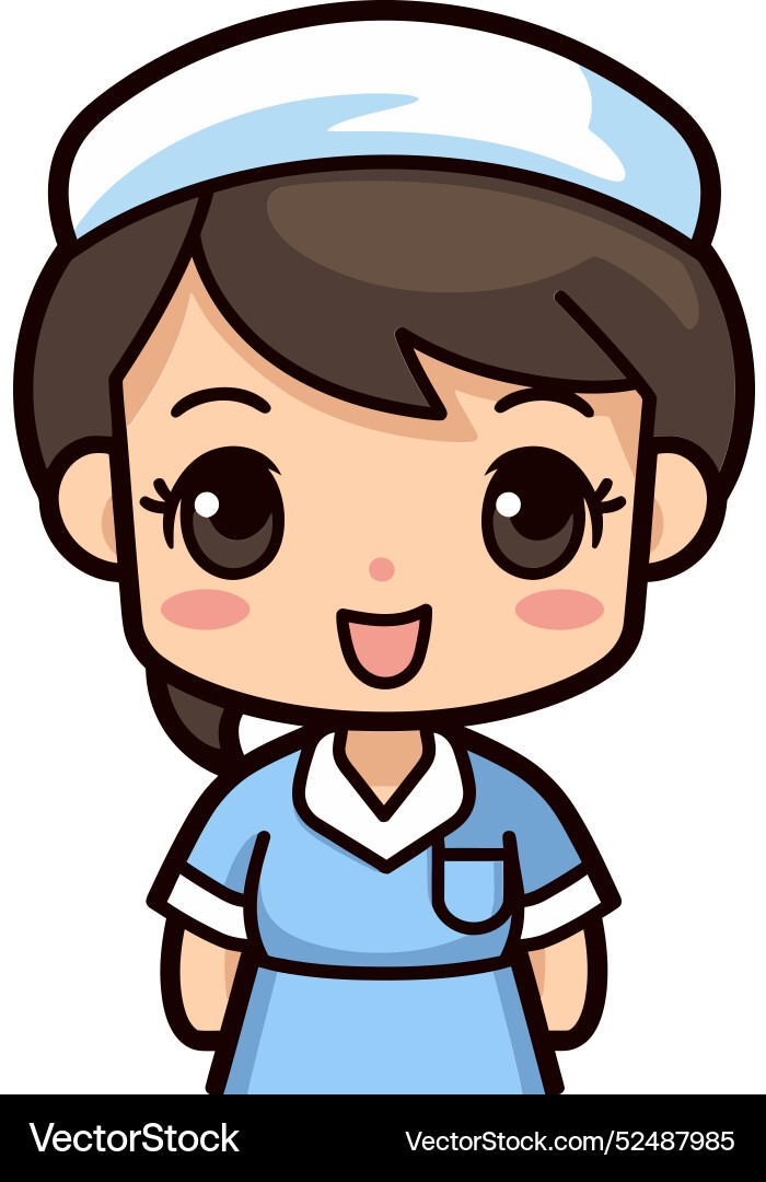 Nurse silhouette Royalty Free Vector Image - VectorStock