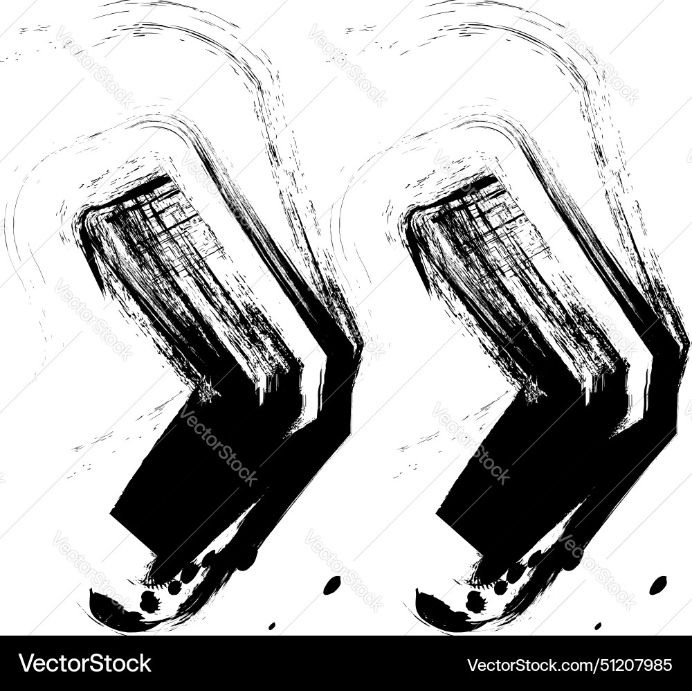 Textured font with an eroded rough letterpress Vector Image