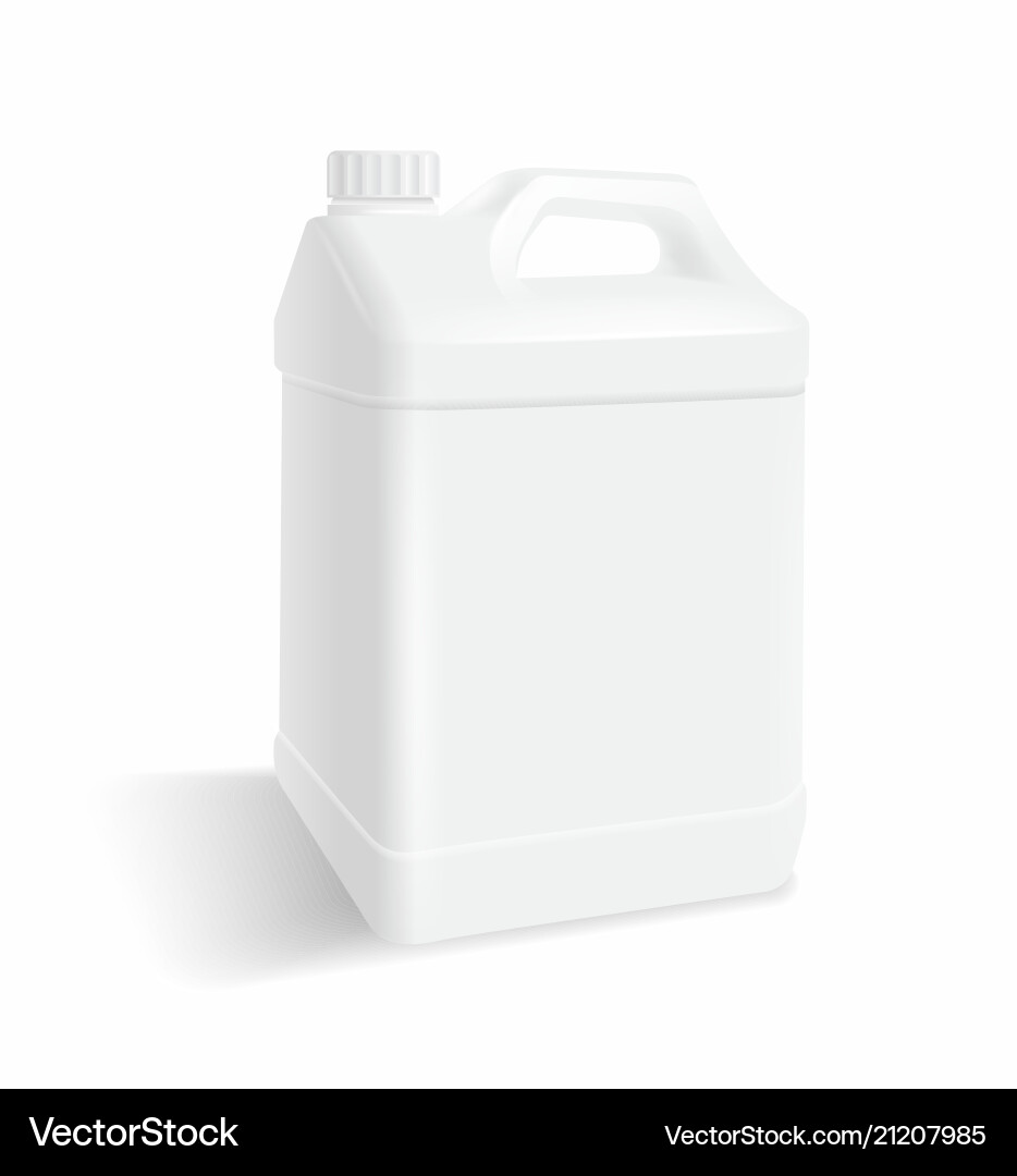 White plastic gallon Royalty Free Vector Image