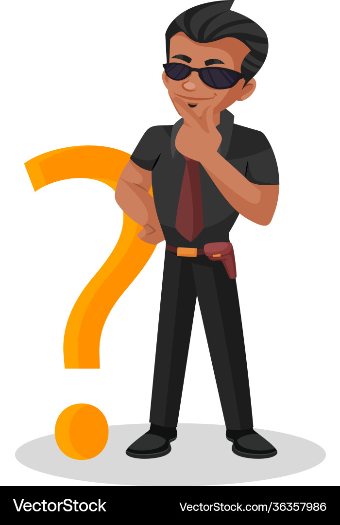 Bodyguard cartoon Royalty Free Vector Image - VectorStock