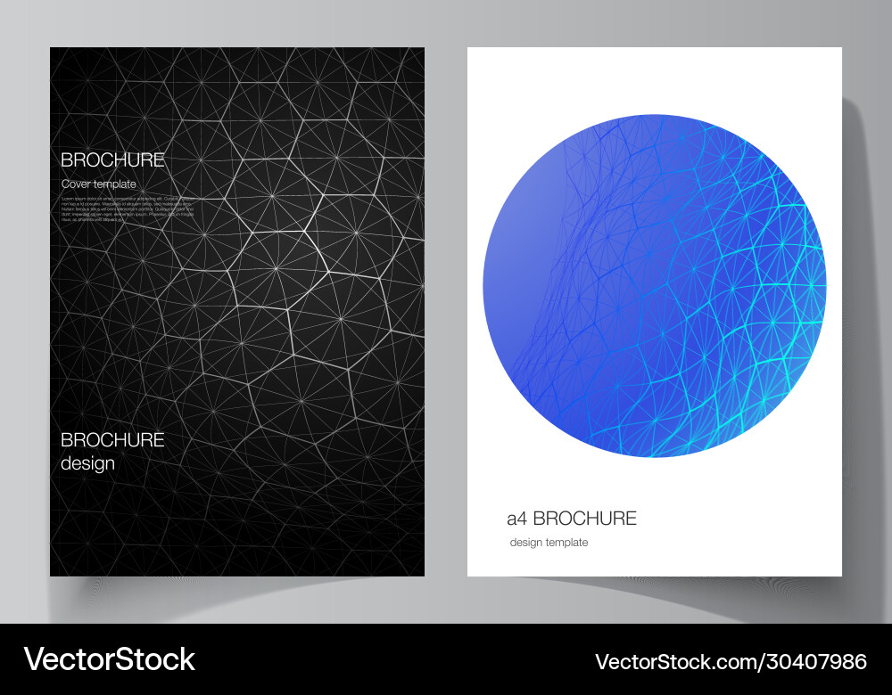 Layout a4 format cover mockups design Royalty Free Vector