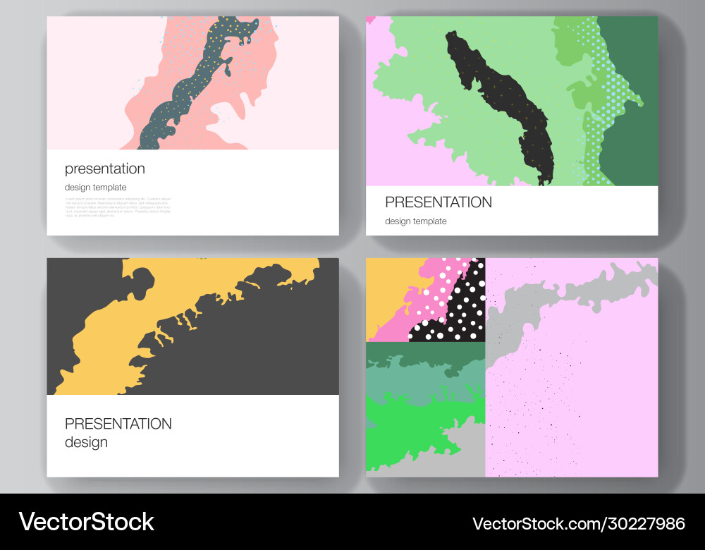 Layout presentation slides design Royalty Free Vector Image