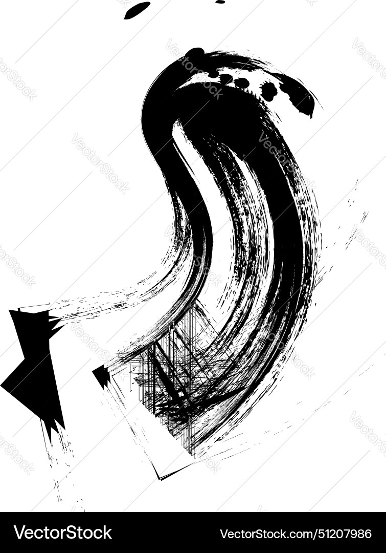 Textured font with an eroded rough letterpress Vector Image