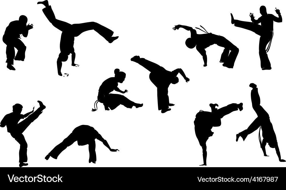 Capoeira set Royalty Free Vector Image - VectorStock
