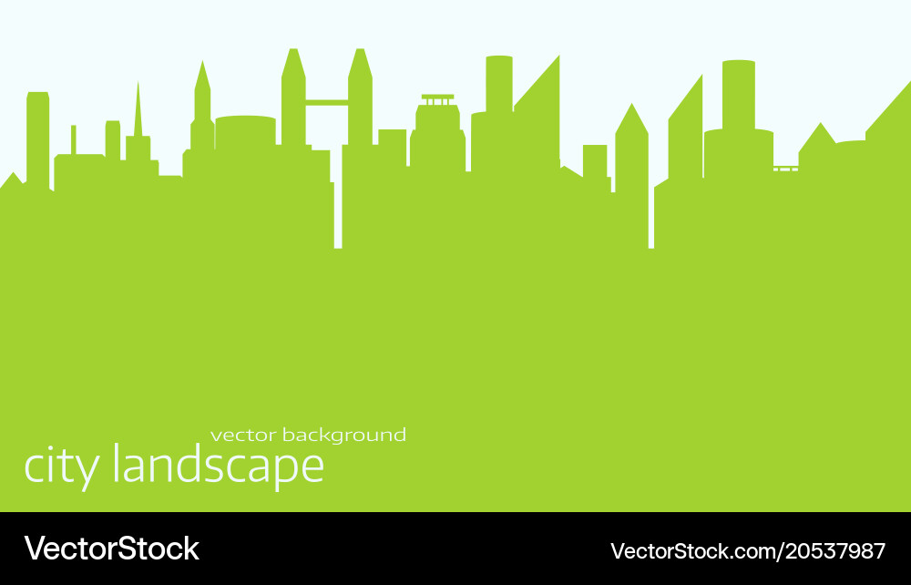 City landscape background Royalty Free Vector Image