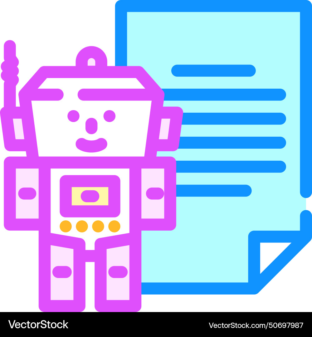 Robots txt seo color icon Royalty Free Vector Image Robots txt seo color icon Royalty Free Vector Image