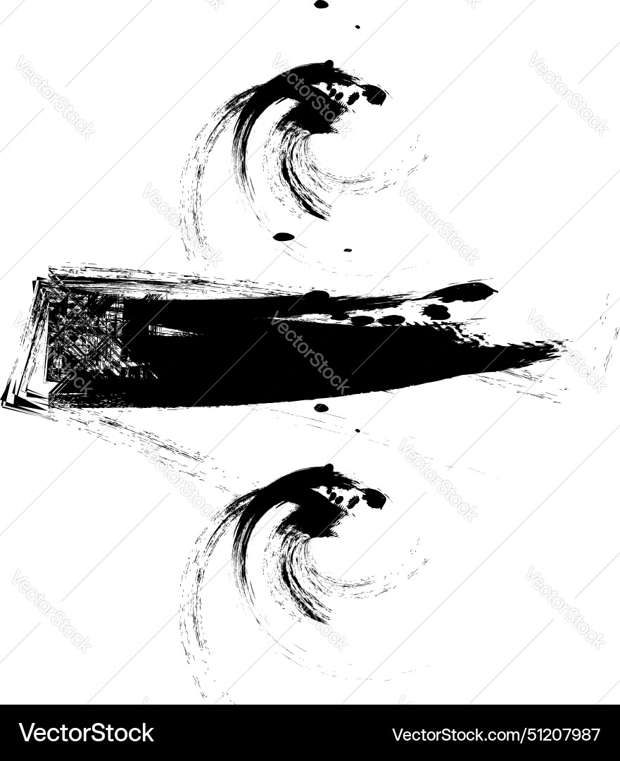 Textured font with an eroded rough letterpress Vector Image