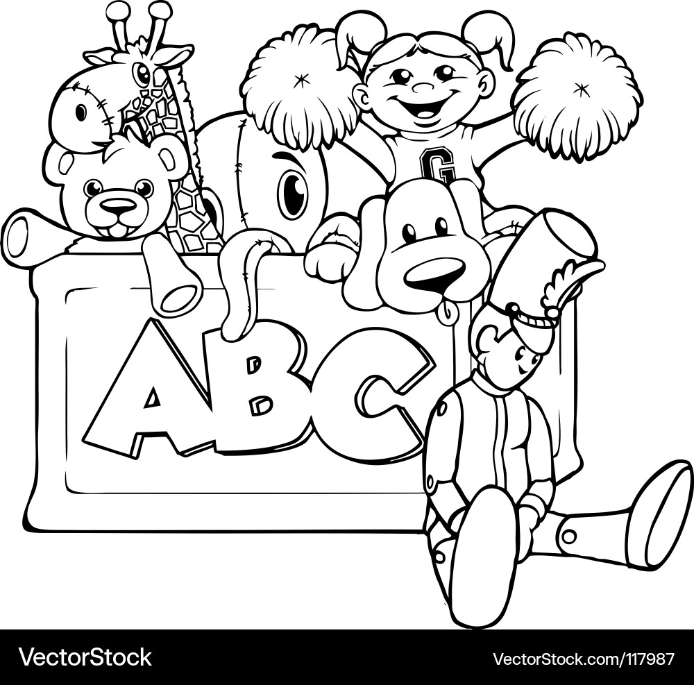 Toy box Royalty Free Vector Image - VectorStock