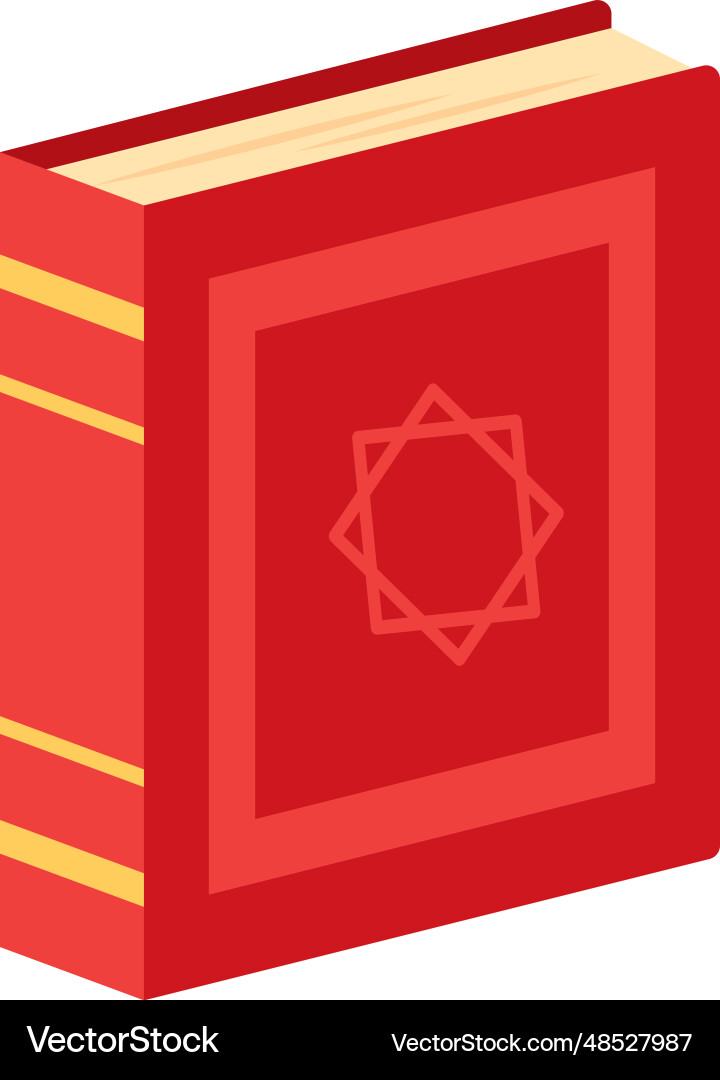 Traditional quran book Royalty Free Vector Image