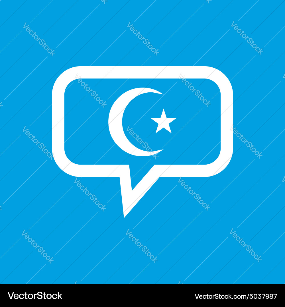 Turkey symbol message icon Royalty Free Vector Image