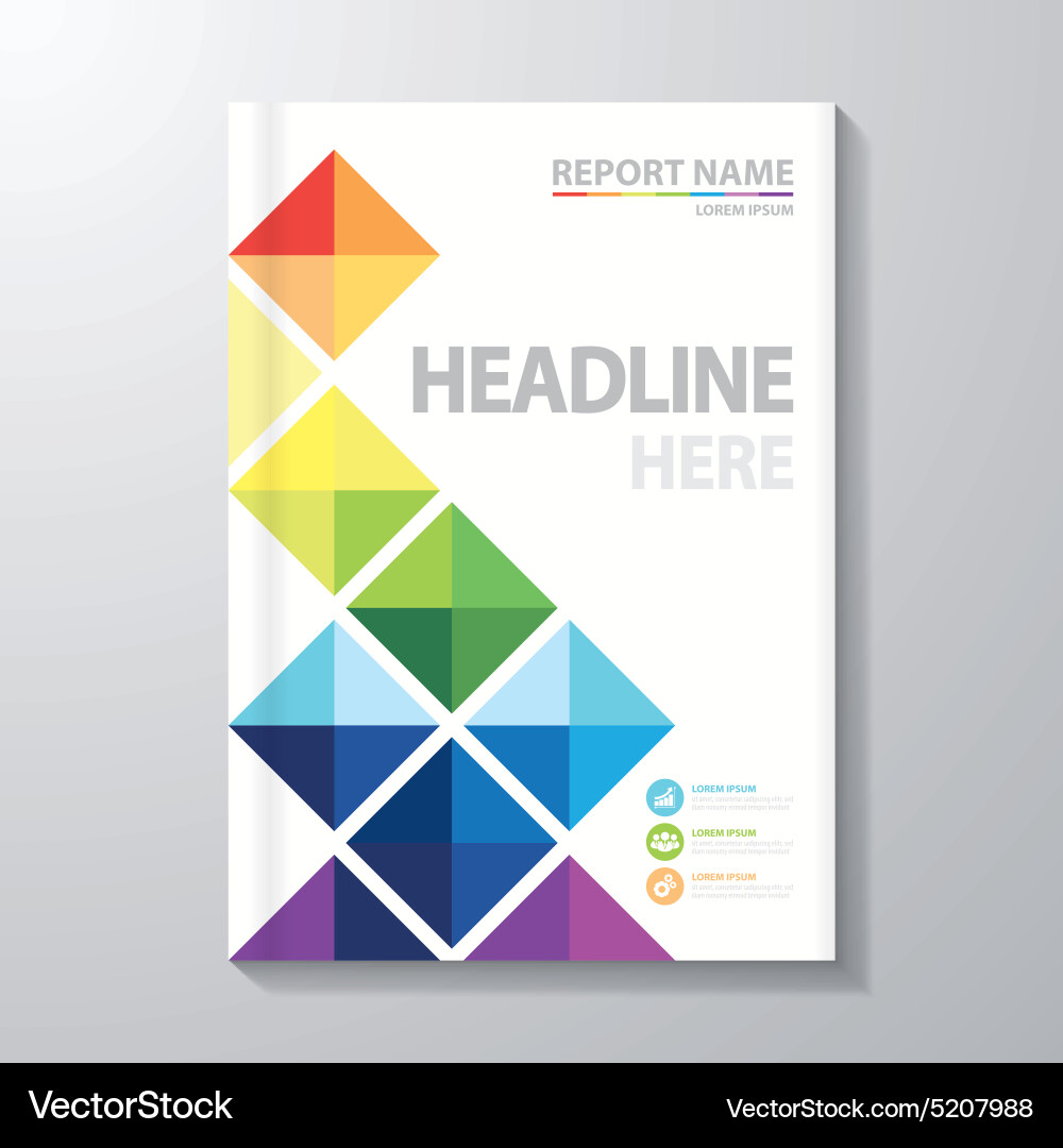 Abstract book cover Royalty Free Vector Image - VectorStock