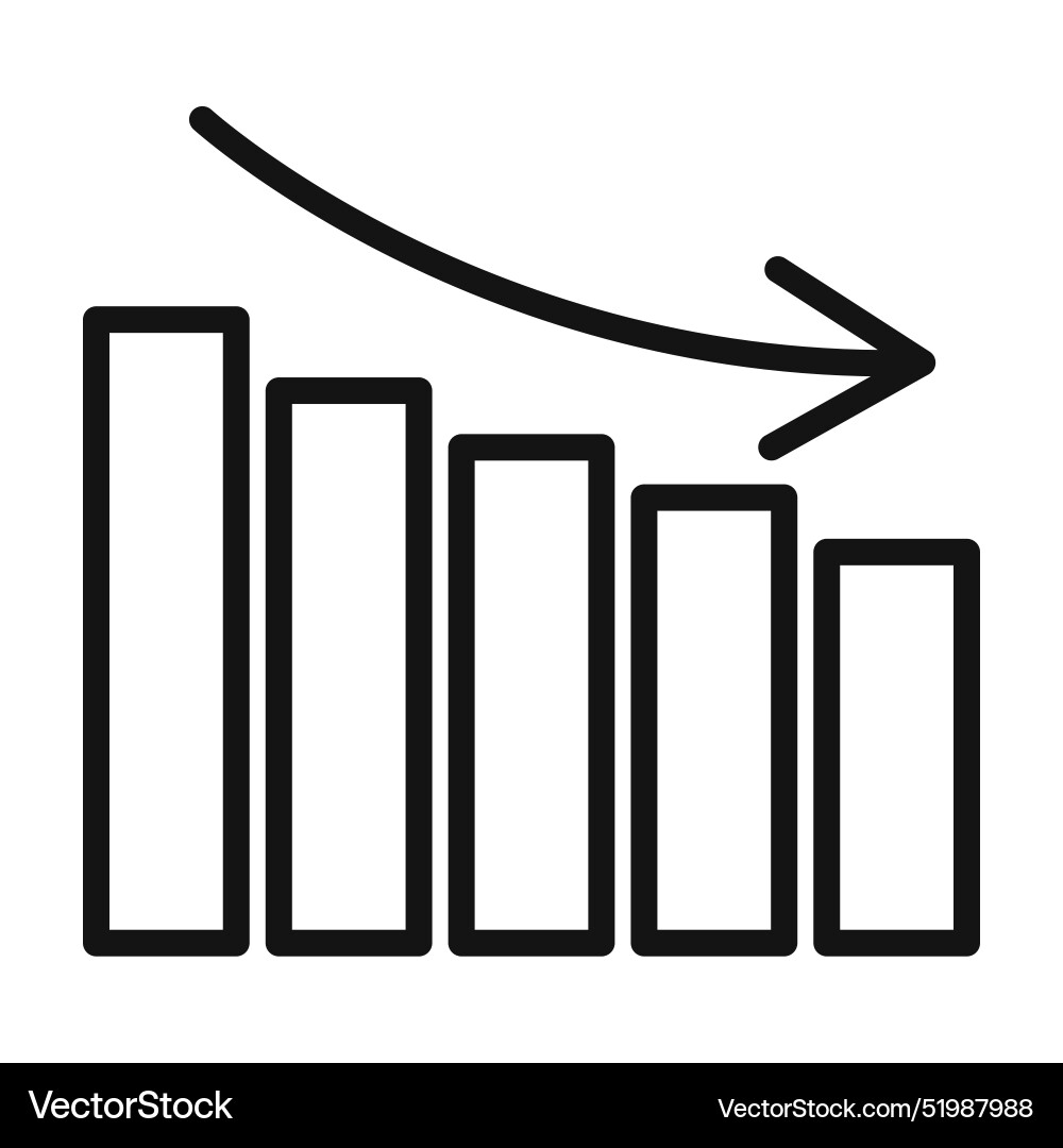 Downward chat arrow communication icon Royalty Free Vector