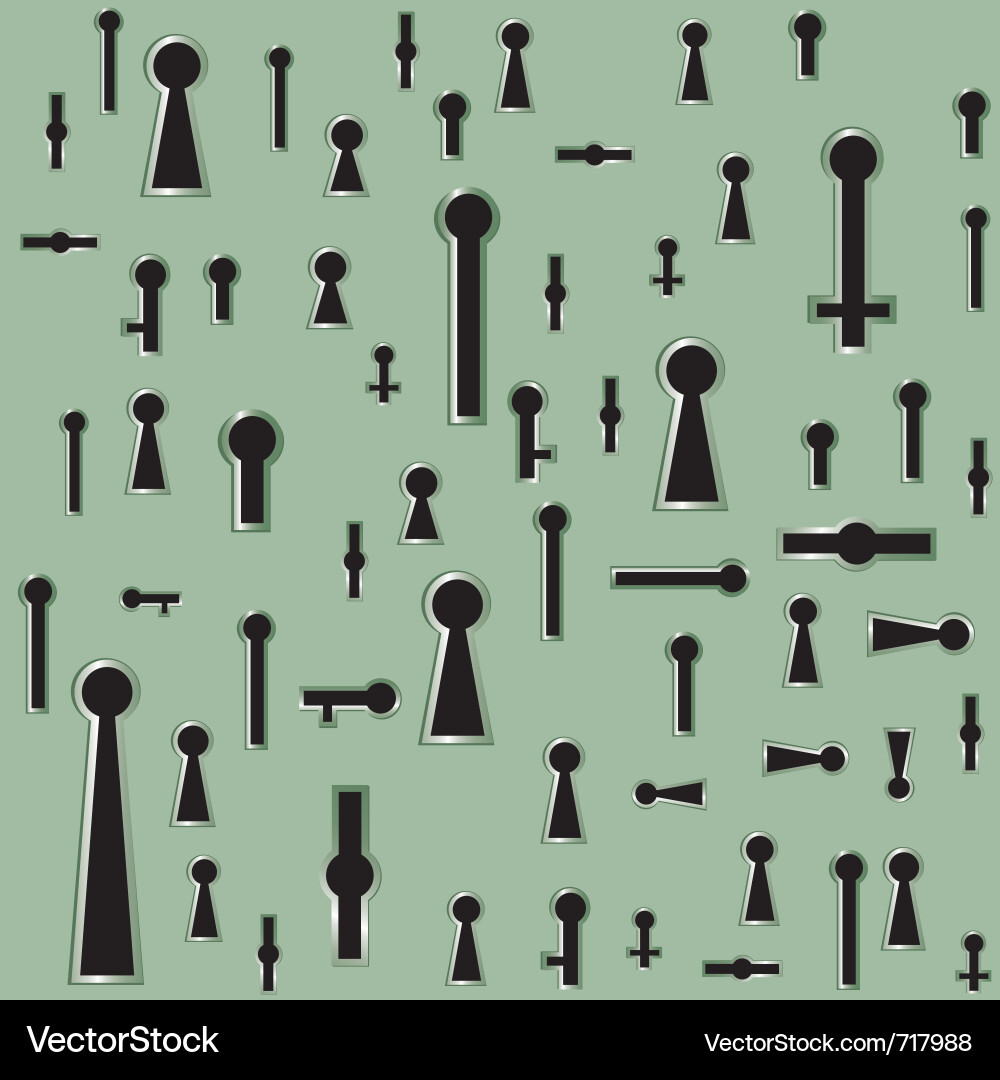 Key hole seamless Royalty Free Vector Image - VectorStock