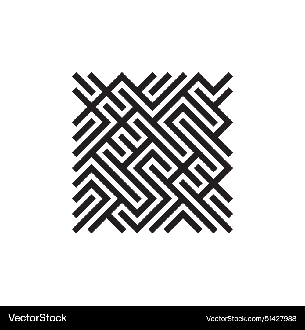 Maze geometric pattern Royalty Free Vector Image