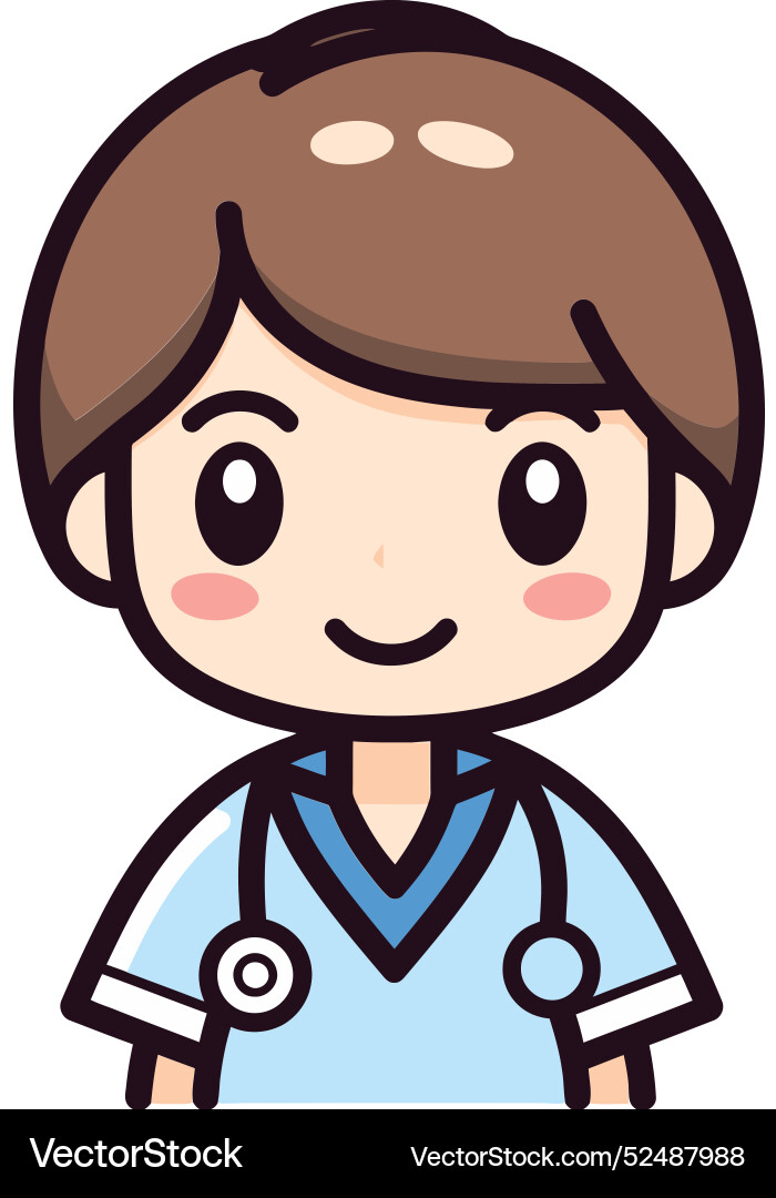 Nurse with clipboard avatar with syringe Vector Image