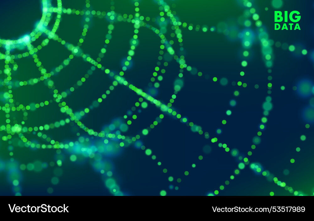 Abstract data transmission visualization Vector Image