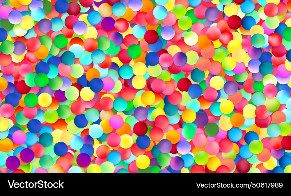 Dense multicolor bubble mosaic Royalty Free Vector Image