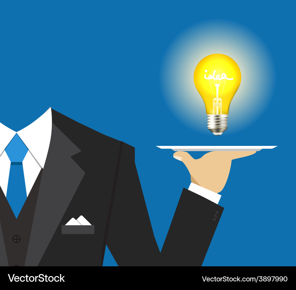 New idea Royalty Free Vector Image - VectorStock
