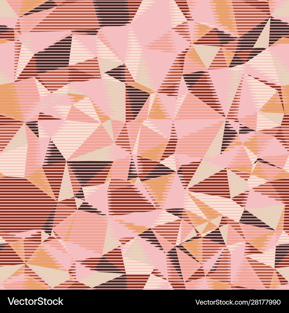 Random seamless pink triangle pattern tile mess Vector Image