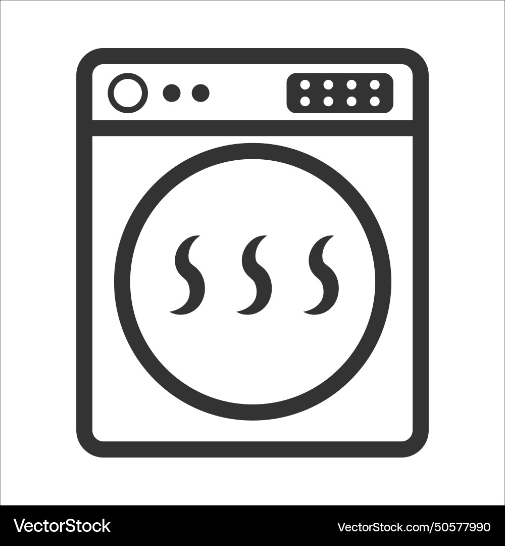 Tumble dryer icon symbol Royalty Free Vector Image