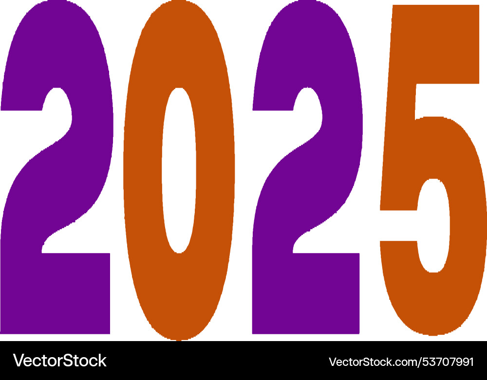 2025 - 2 Royalty Free Vector Image - VectorStock