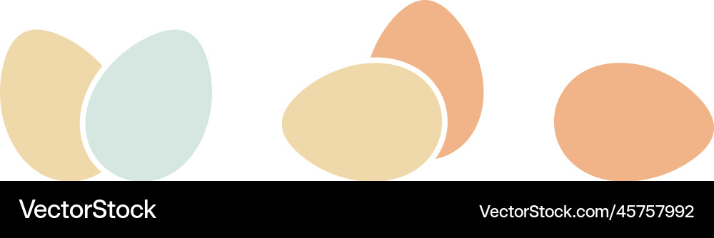 Chicken eggs Royalty Free Vector Image - VectorStock