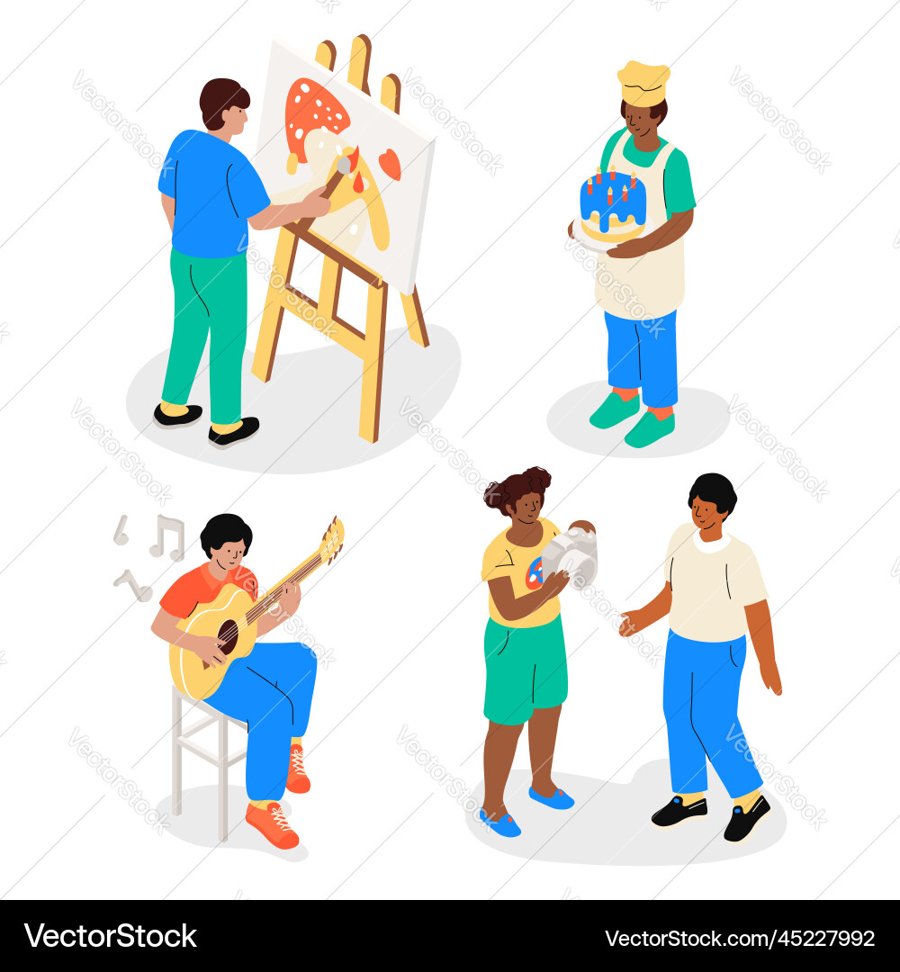Creative people - flat design style Royalty Free Vector
