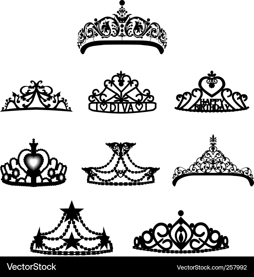 Princess Tiara Vector Images (over 7,000)