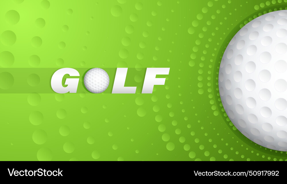 Golf outing background Royalty Free Vector Image