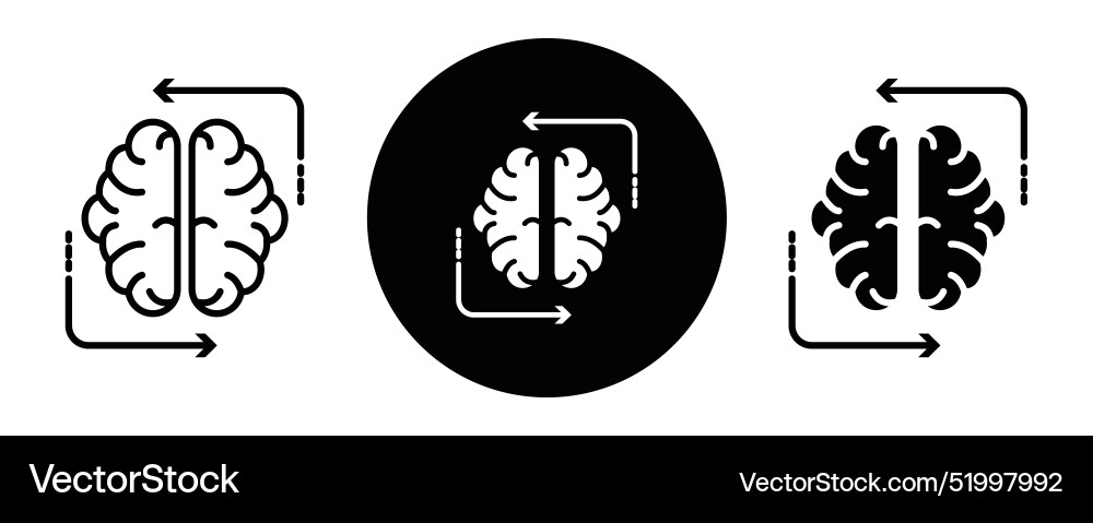 Inspiring change outline icon collection or set Vector Image