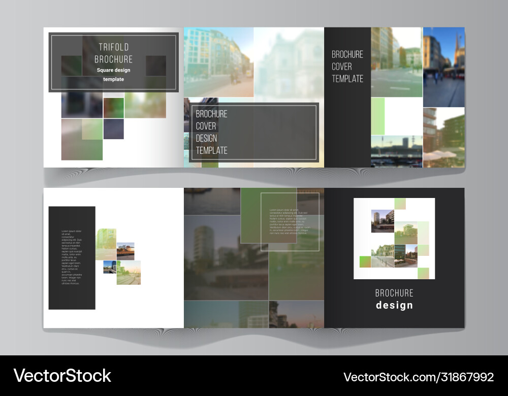 Layout square format covers design Royalty Free Vector Image