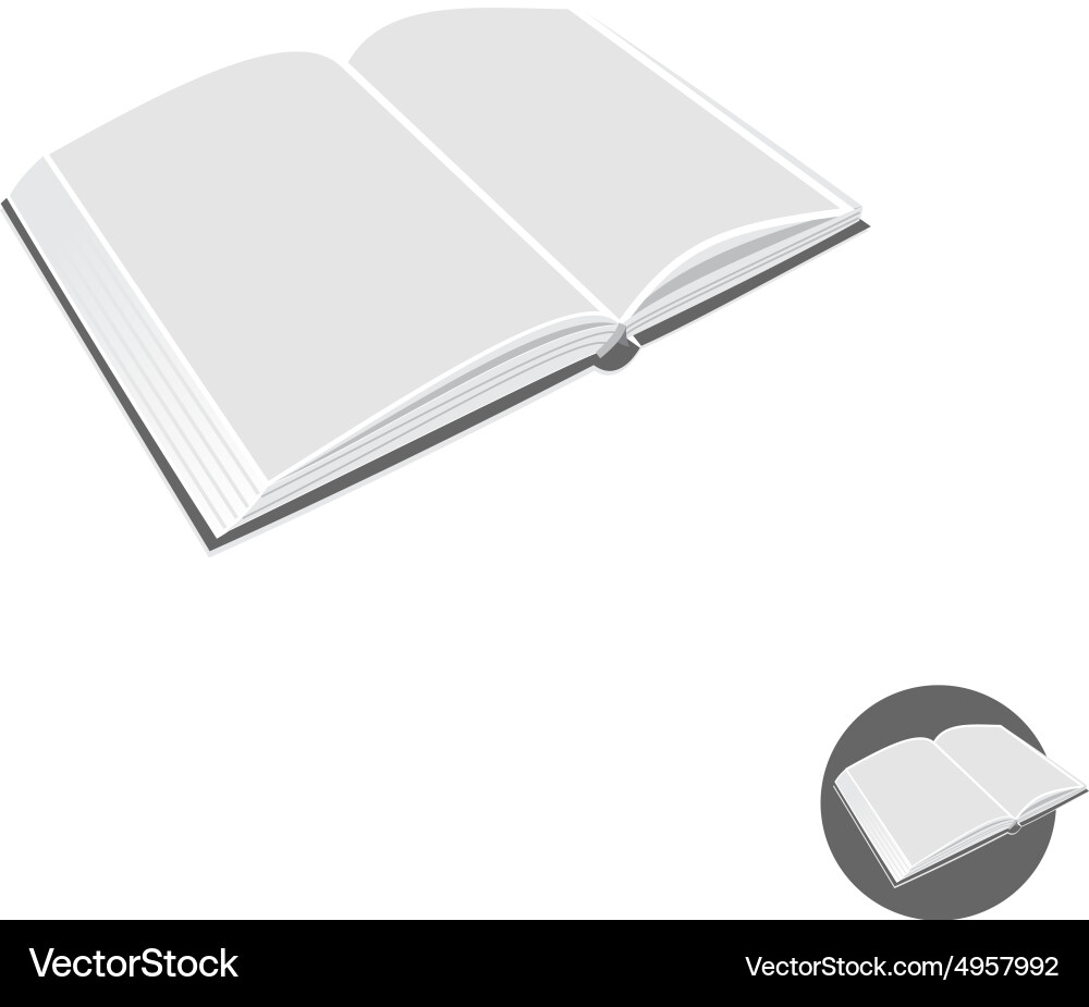 Open book Royalty Free Vector Image - VectorStock