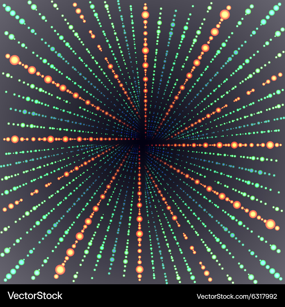 Perspective lights background Royalty Free Vector Image