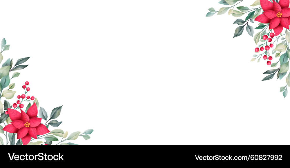 Watercolor Floral Backdrop – Royalty-Free Vector | VectorStock