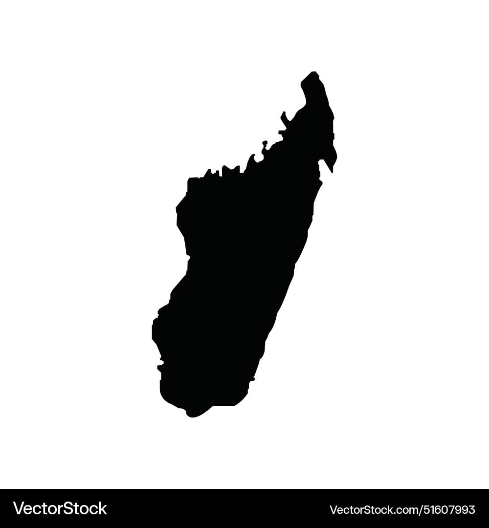 Madagascar map icon Royalty Free Vector Image - VectorStock