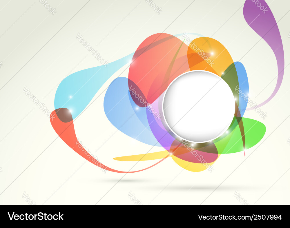 Bright transparent colorful design element Vector Image