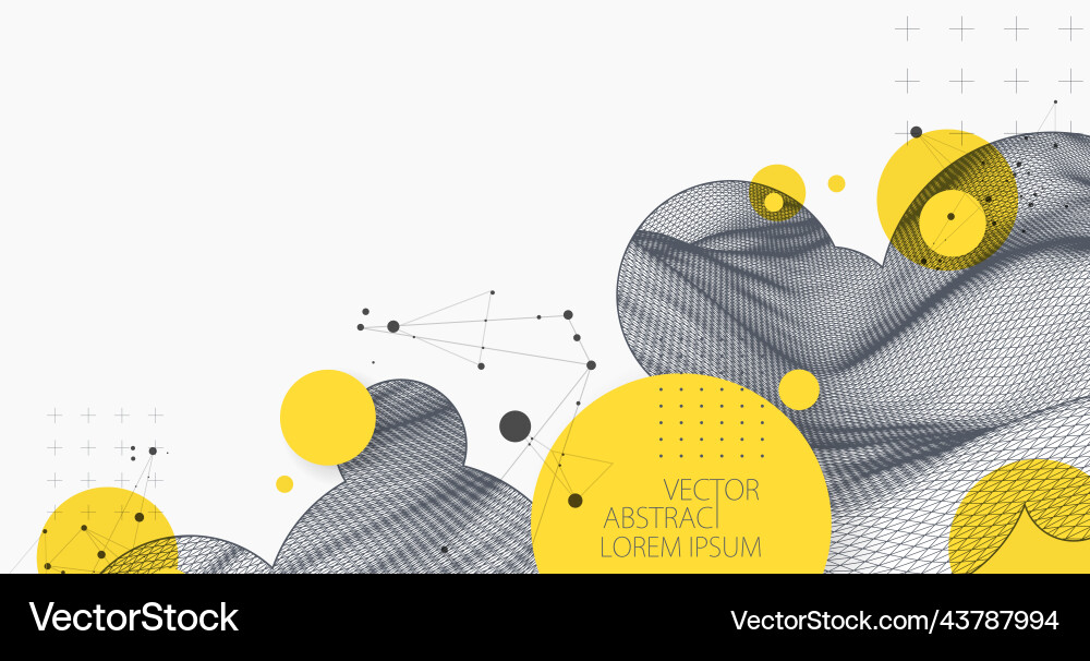 Modern science or technology abstract background Vector Image