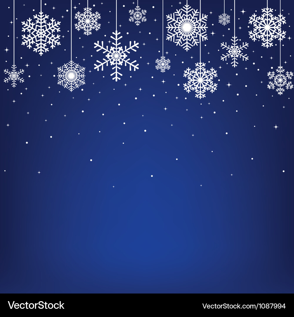 Winter Snowflake Card Royalty Free Vector Image