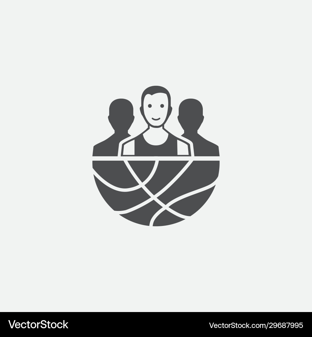 Basketball Team Icon Royalty Free Vector Image