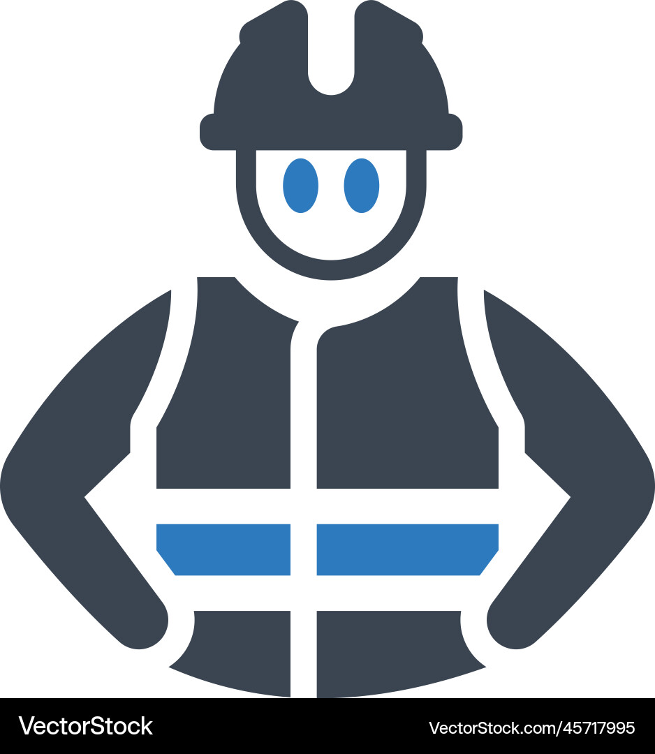Factory worker icon Royalty Free Vector Image - VectorStock
