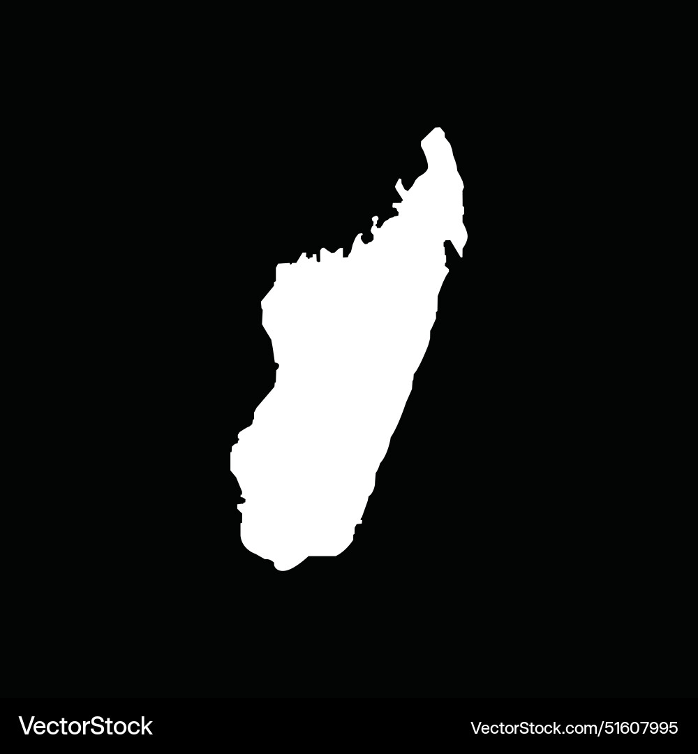 Madagascar map icon Royalty Free Vector Image - VectorStock