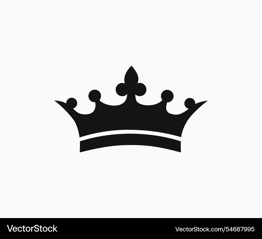 Modern crown icon Royalty Free Vector Image - VectorStock