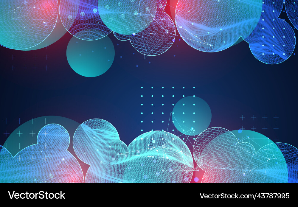 Modern science or technology abstract background Vector Image